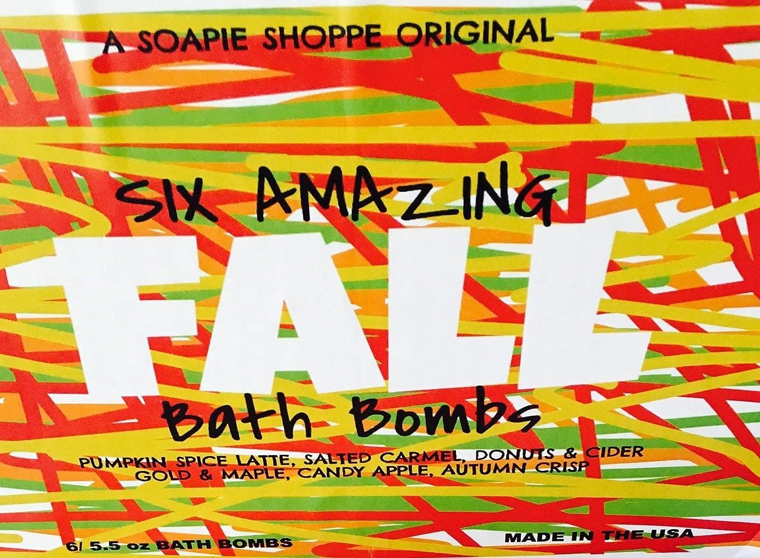 Autumn Bliss: 6-Piece Fall Bath Bomb Set by Soapie Shoppe | Hydrating ...
