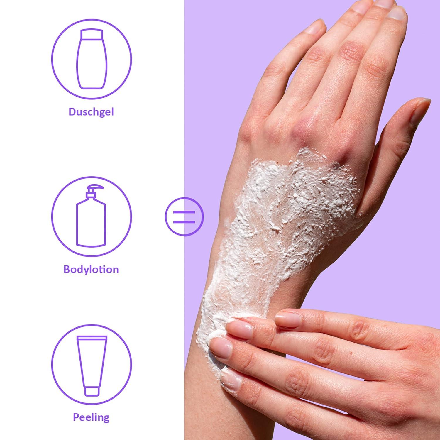 Puremetics 3-in-1 Shower Fluff: Fig & Jasmine Sea Salt Peeling Gel ...