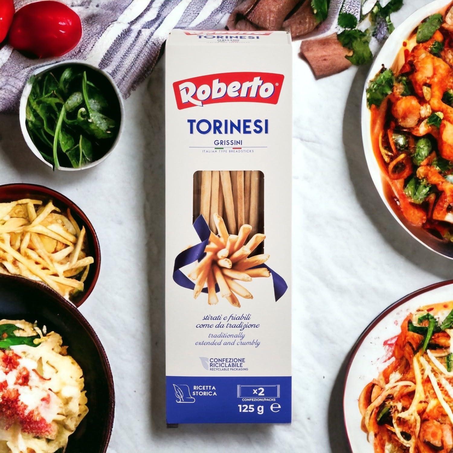 Roberto Grissini Torinesi 15x125g - Ultra-Thin Italian Breadsticks for ...