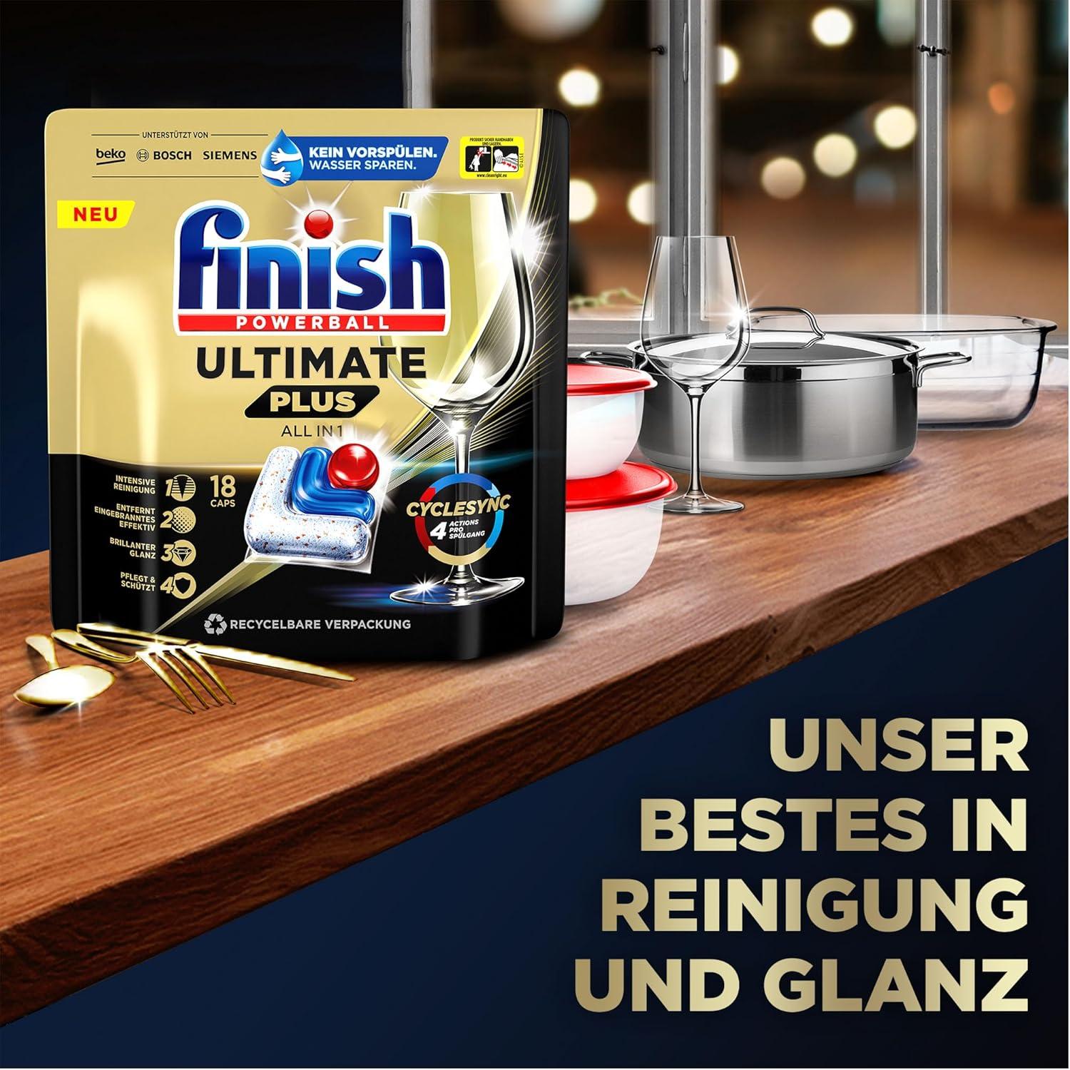 Buy Finish Ultimate Plus Dishwasher Tabs - Intensive Cleaning Shine ...