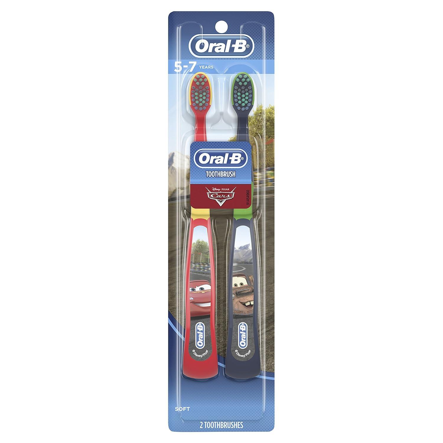 Oral-B Kids Manual Toothbrush with Disney & Pixar Cars Characters - 2 ...