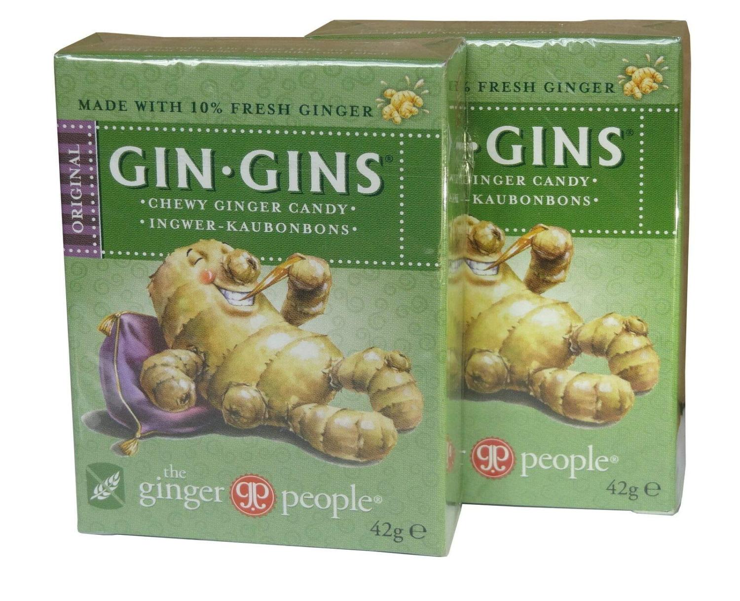 Gin.gins chewy ginger candy 2x42gram boxes | Buy Now with Express ...