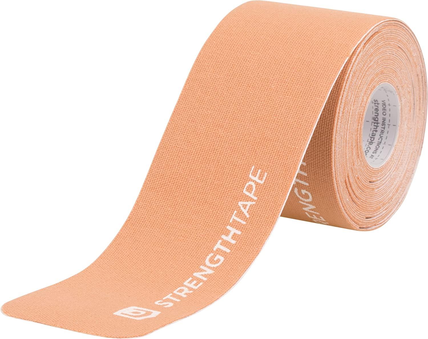 StrengthTape Kinesiology Tape - 5M Precut Roll - Premium Athletic ...
