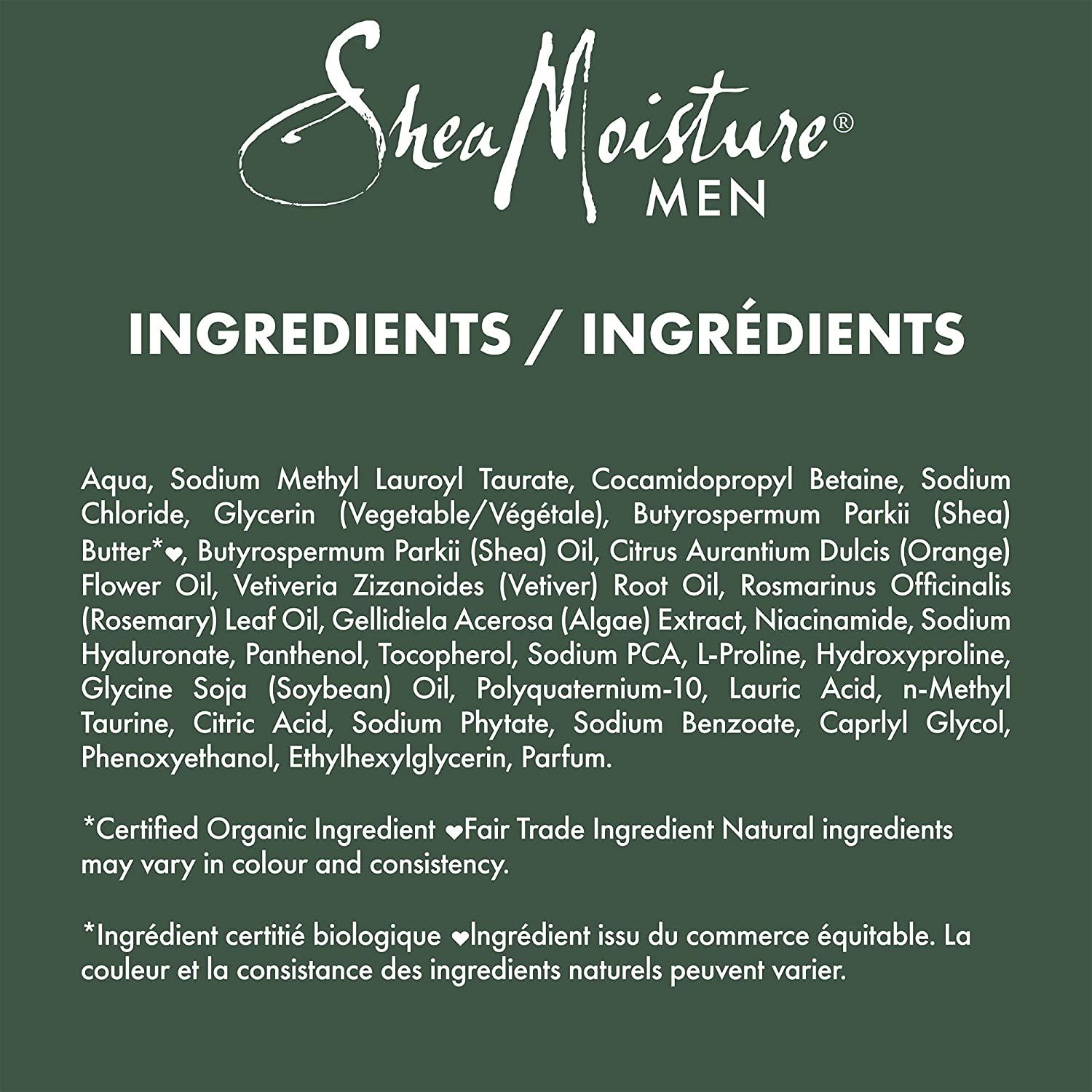 Shea Moisture Men's Refreshing Shea Shampoo 15 FZ - Hydrating Haircare ...