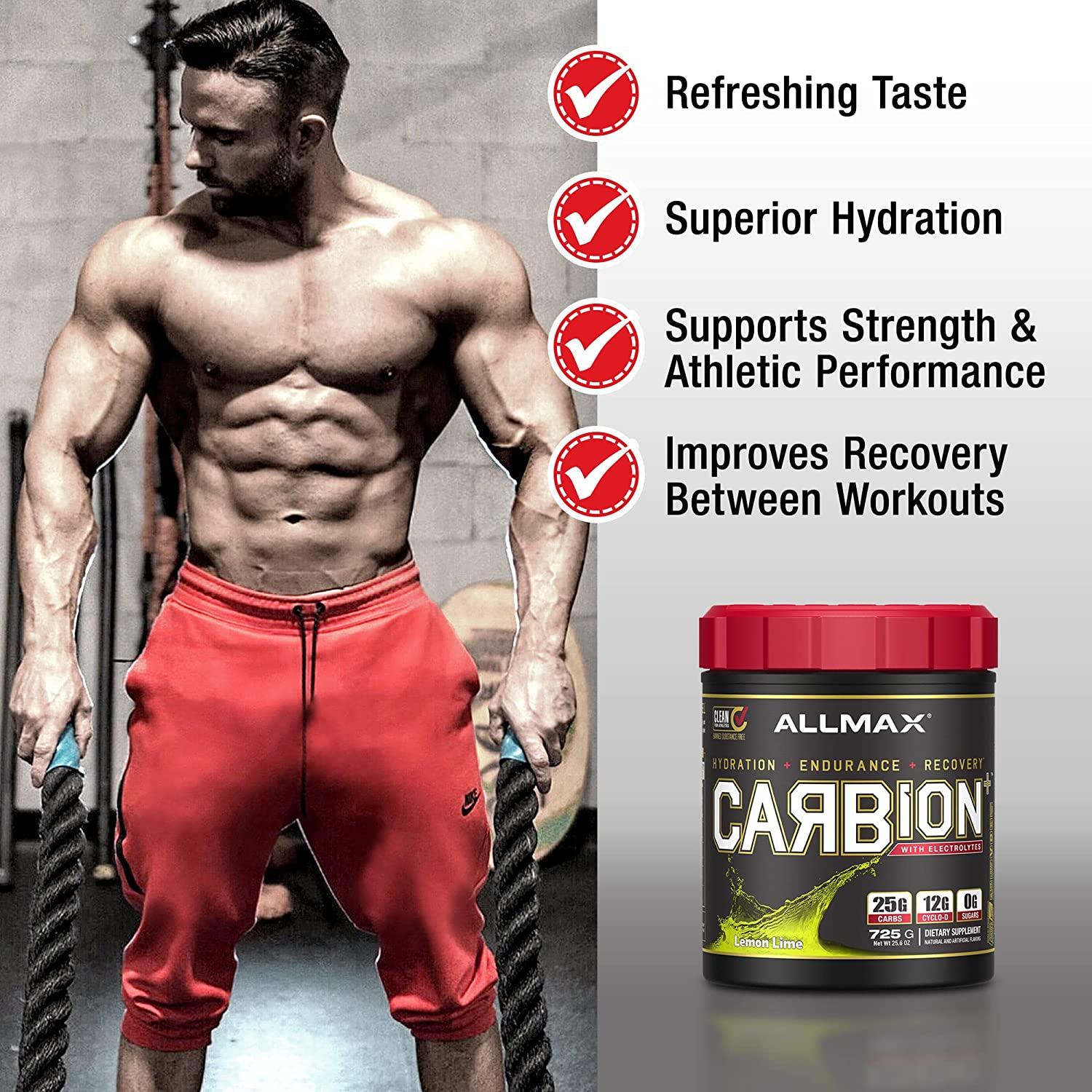 ALLMAX Nutrition CARBion+ Unflavored 24.7 oz - Electrolyte Enhanced ...