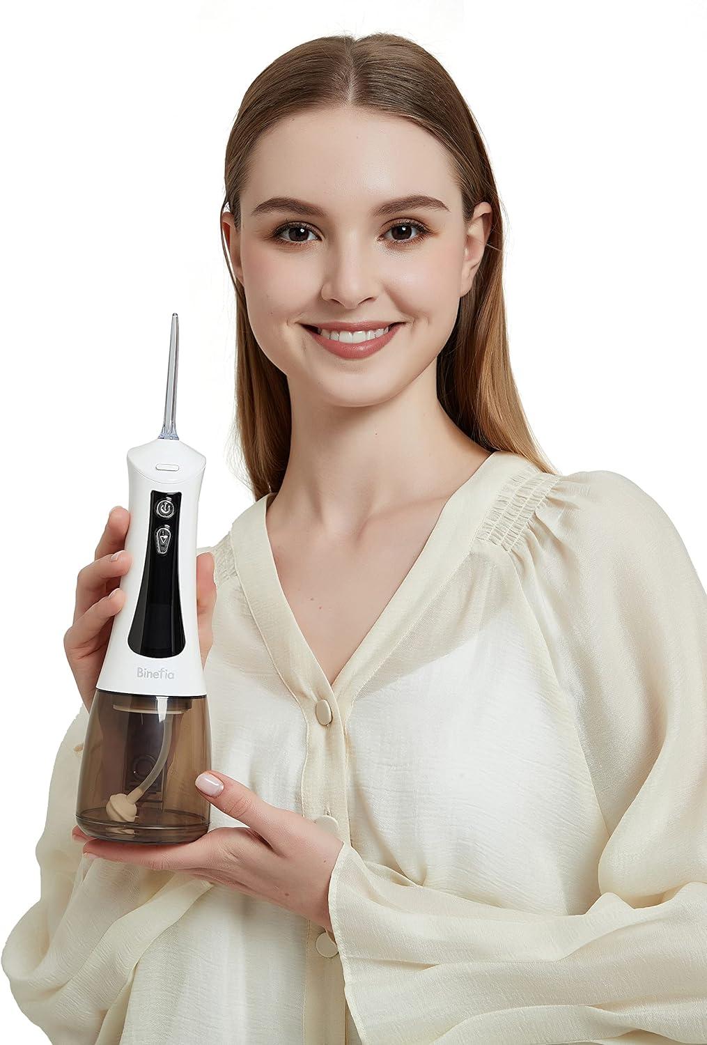 Cordless Water Flosser with 6 Modes OLED Display - IPX8 Waterproof ...