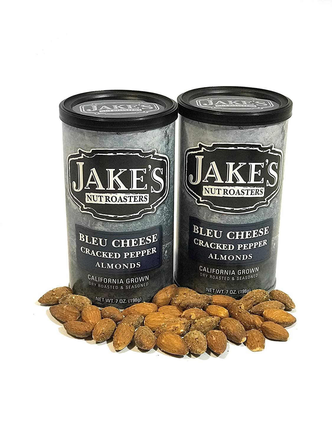 Jake's Nut Roasters - Bleu Cheese Cracked Pepper Almonds (2 Pack) Whole ...