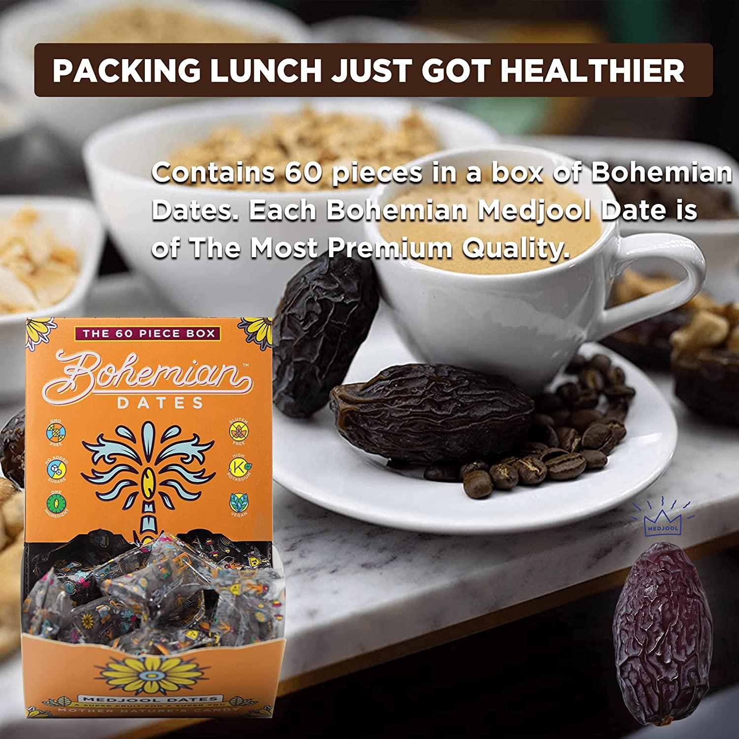 Premium Bohemian Dates Whole Medjool Dates - All Natural, Vegan, Paleo ...