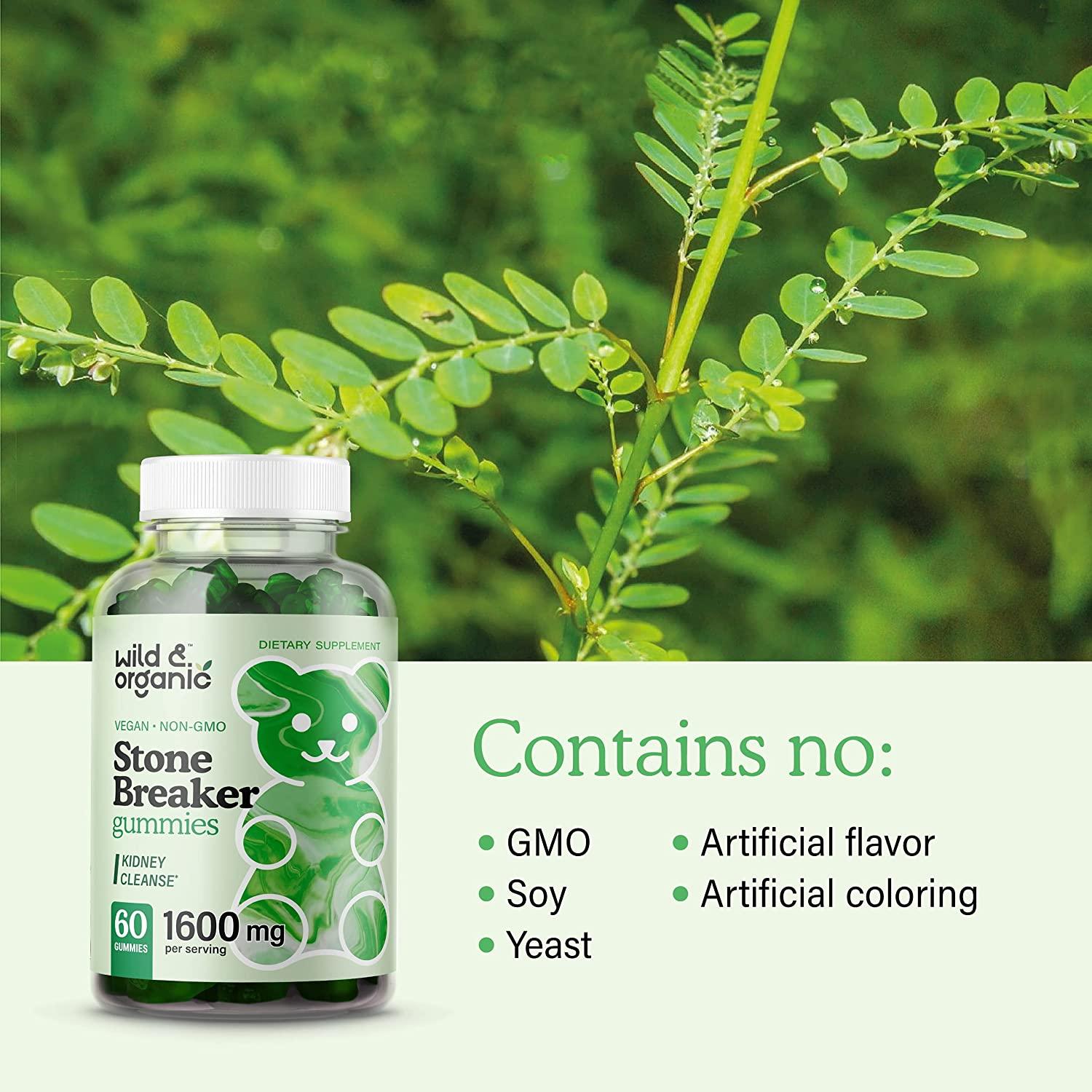 Organic Stone Breaker Gummies - Chanca Piedra Health Supplement for ...