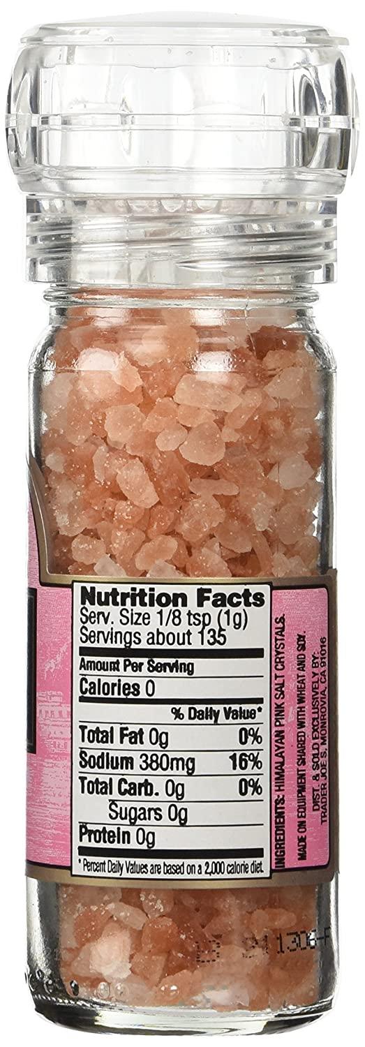 Trader Joe's Himalayan Pink Salt Crystals 4.5 Oz Grinder 2-Pack | Buy ...