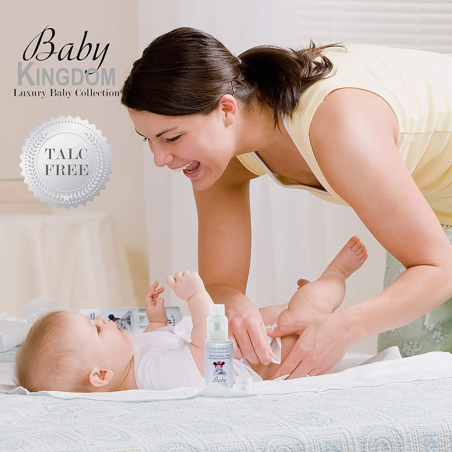 Baby Kingdom Collection Baby Powder Talc Free Mist Spray - Absorbs ...