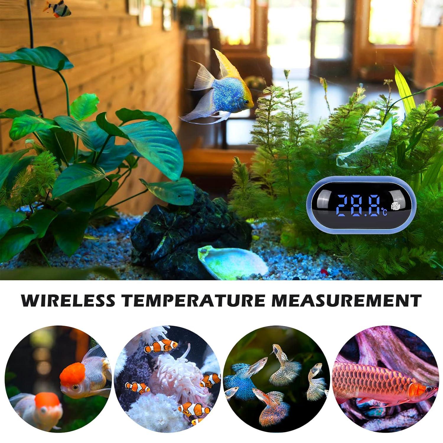 High Precision Digital Aquarium Thermometer | LED Display & Touchscreen ...