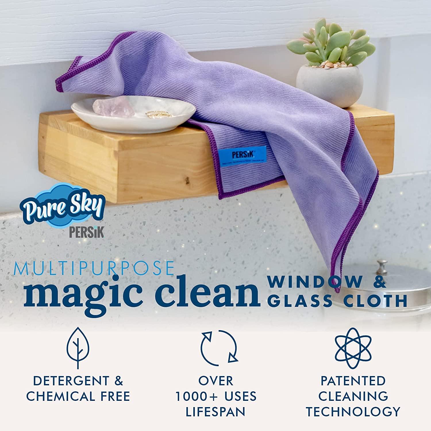 Pure-Sky Ultra Microfiber Window Cleaning Cloth - Streak-Free Magic ...