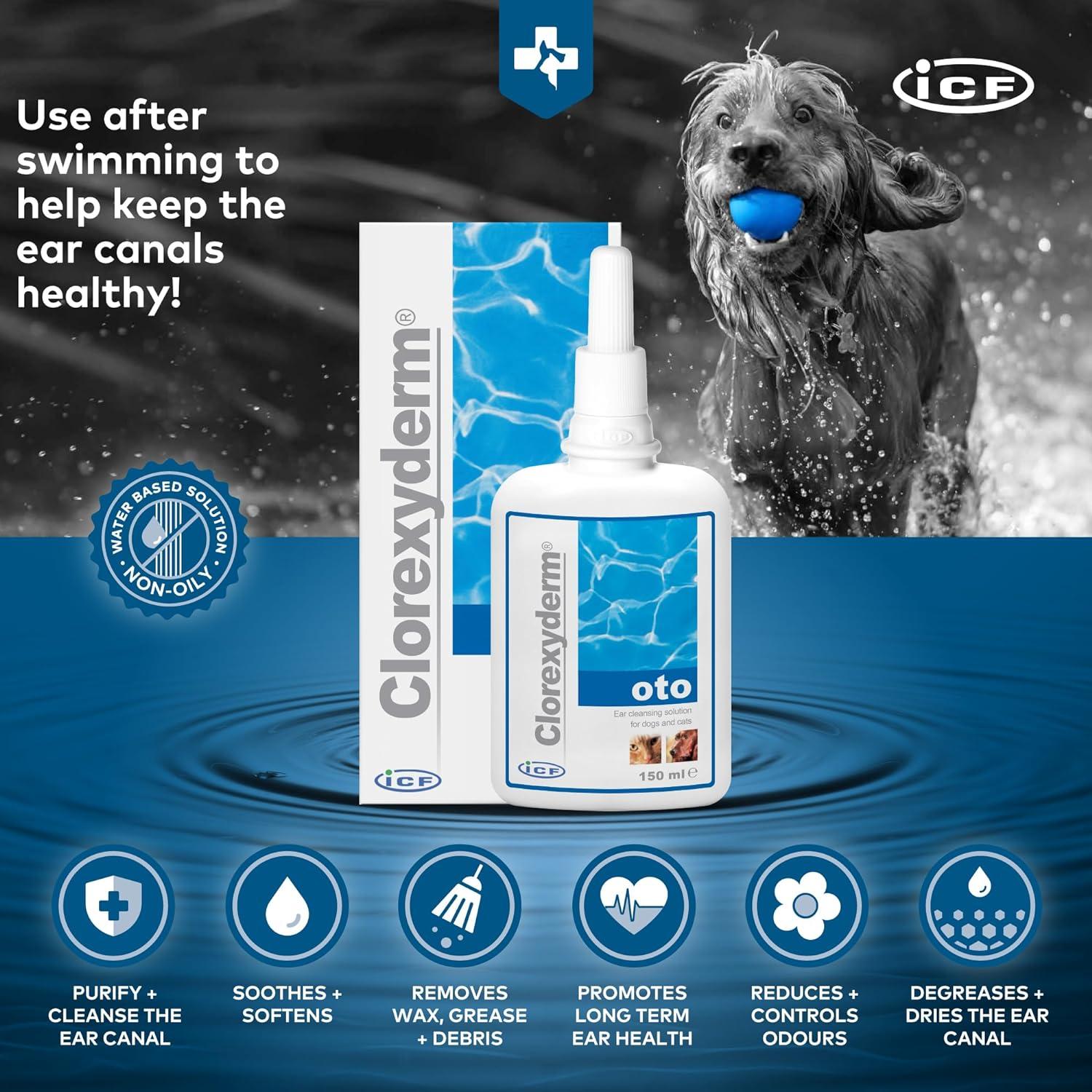 Clorexyderm Oto Ear Cleaner Solution for Cats & Dogs - 150ml | Buy Now ...