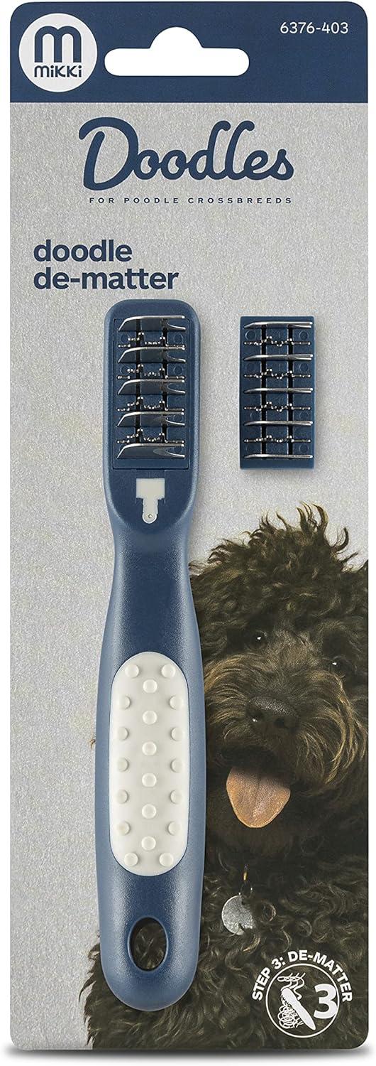 Mikki Doodles Dog Grooming De-Matting Tool - Heat Treated Micro ...