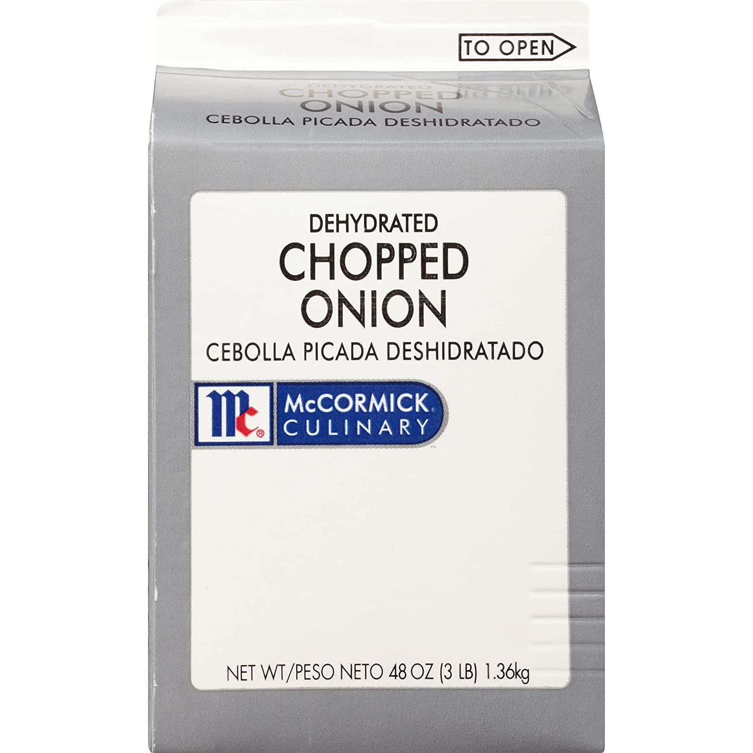 McCormick Culinary Dehydrated Chopped Onion Flakes 3 lb - Versatile ...