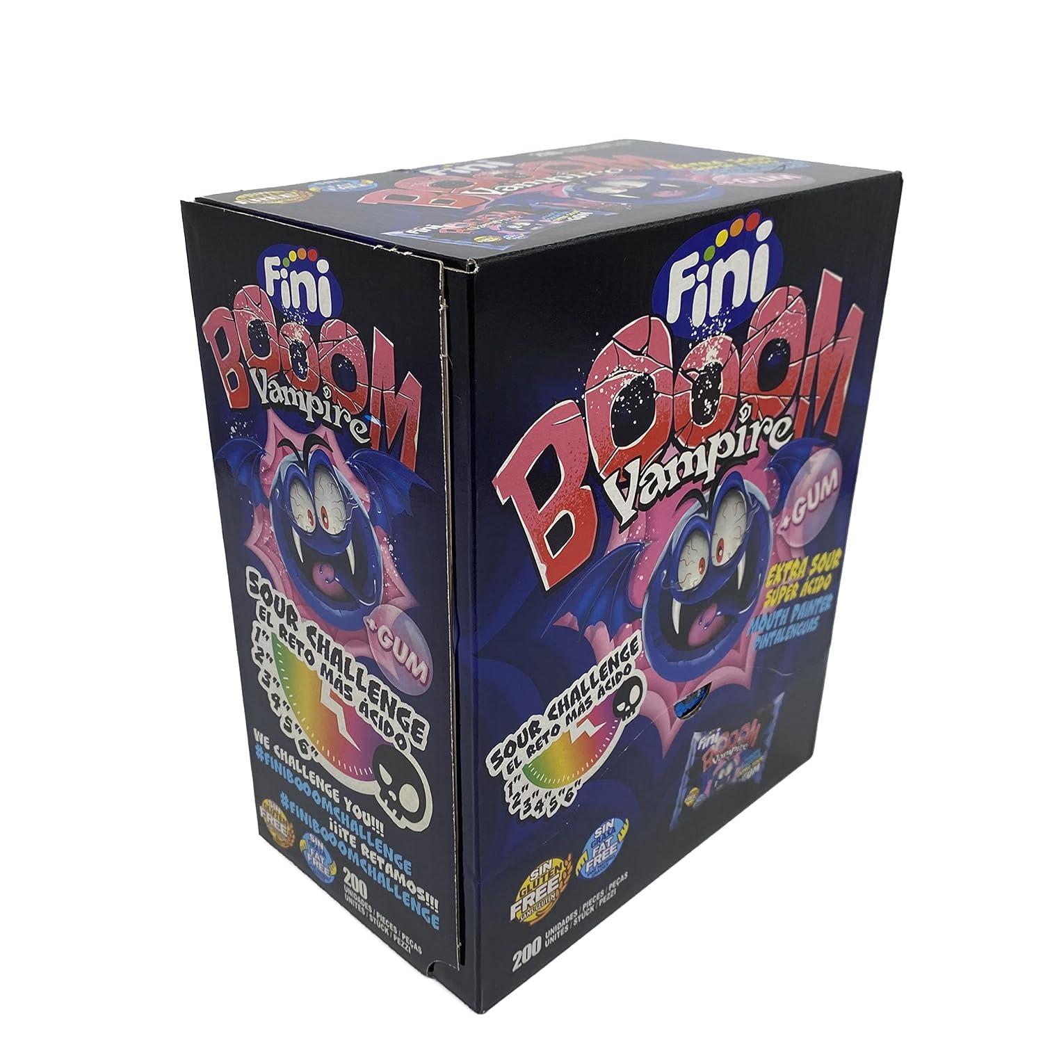 Fini Boom Vampire Candy with Chewing Gum Filling - Box of 200 Pieces ...
