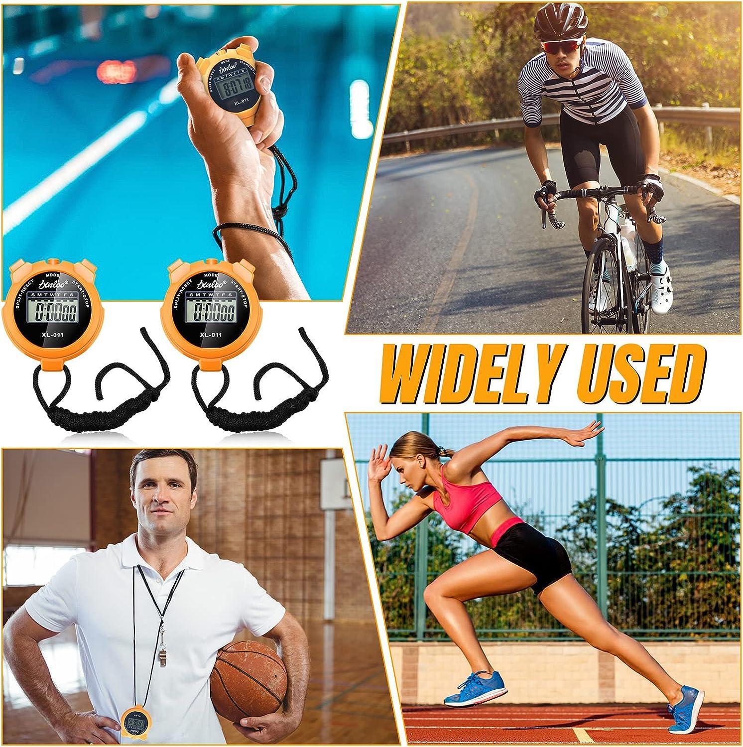 12 Pcs Digital Stopwatch Timer for Sports Multi Function Stopwatch with ...