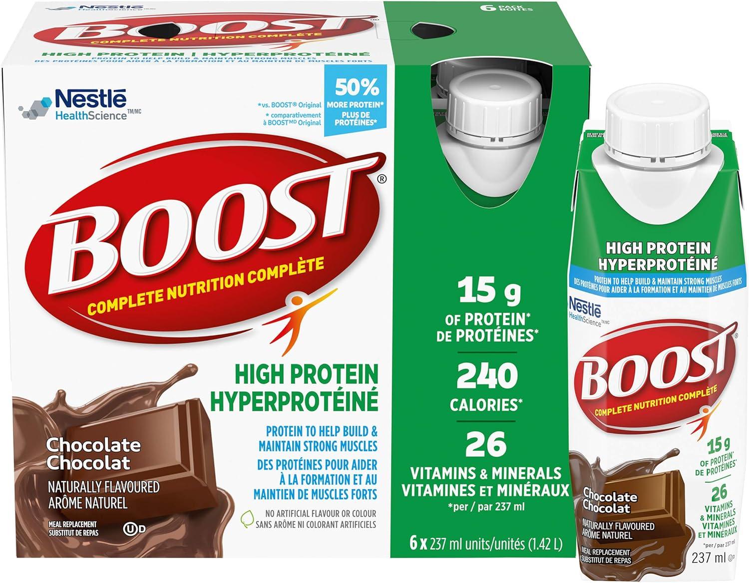 BOOST High Protein Meal Replacement Drink Chocolate 24 x 237 ml & Fruit ...