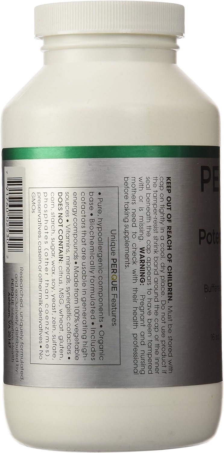 Perque Potent C Guard Powder 16 Oz - Immune-Boosting Vitamin C ...