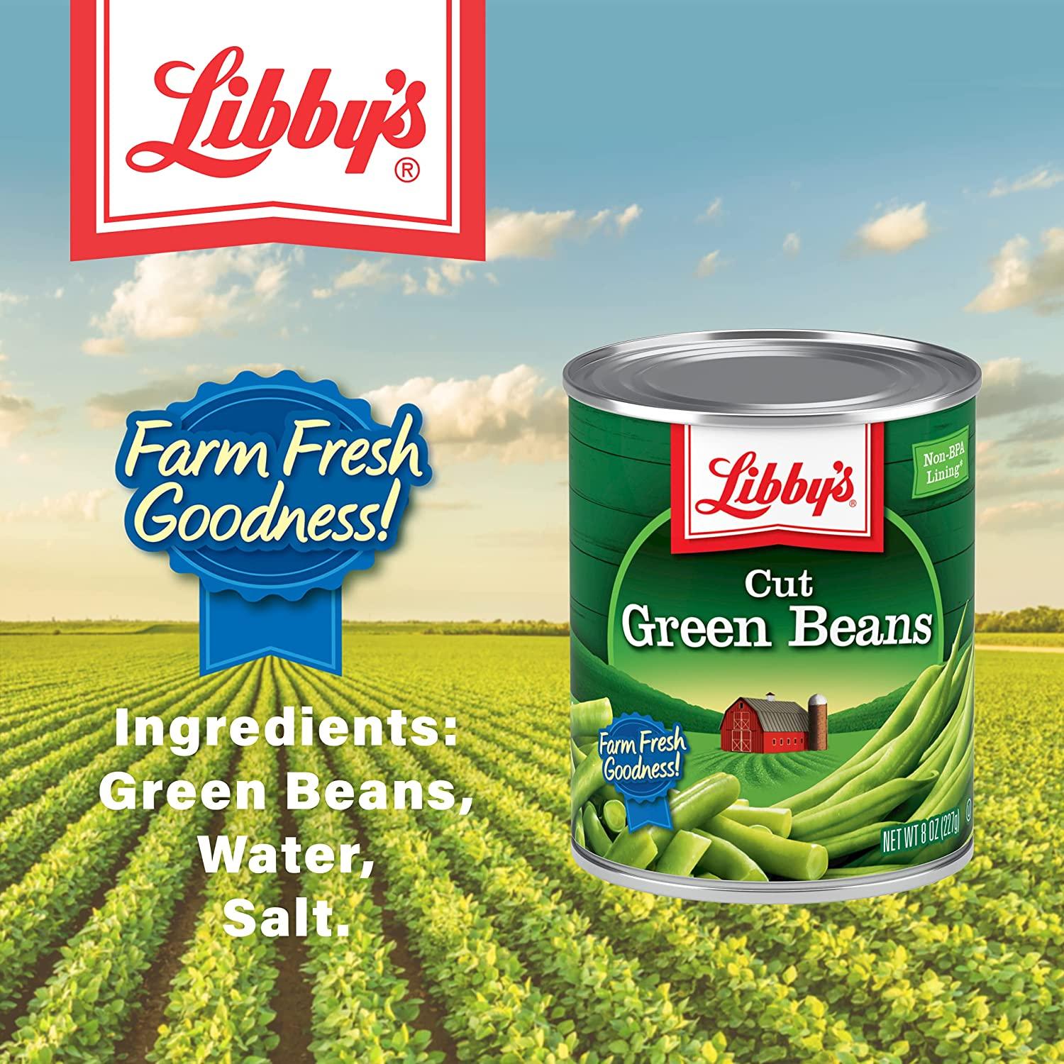 Libby's Cut Green Beans | Naturally Delicious Mild & Subtly Sweet ...