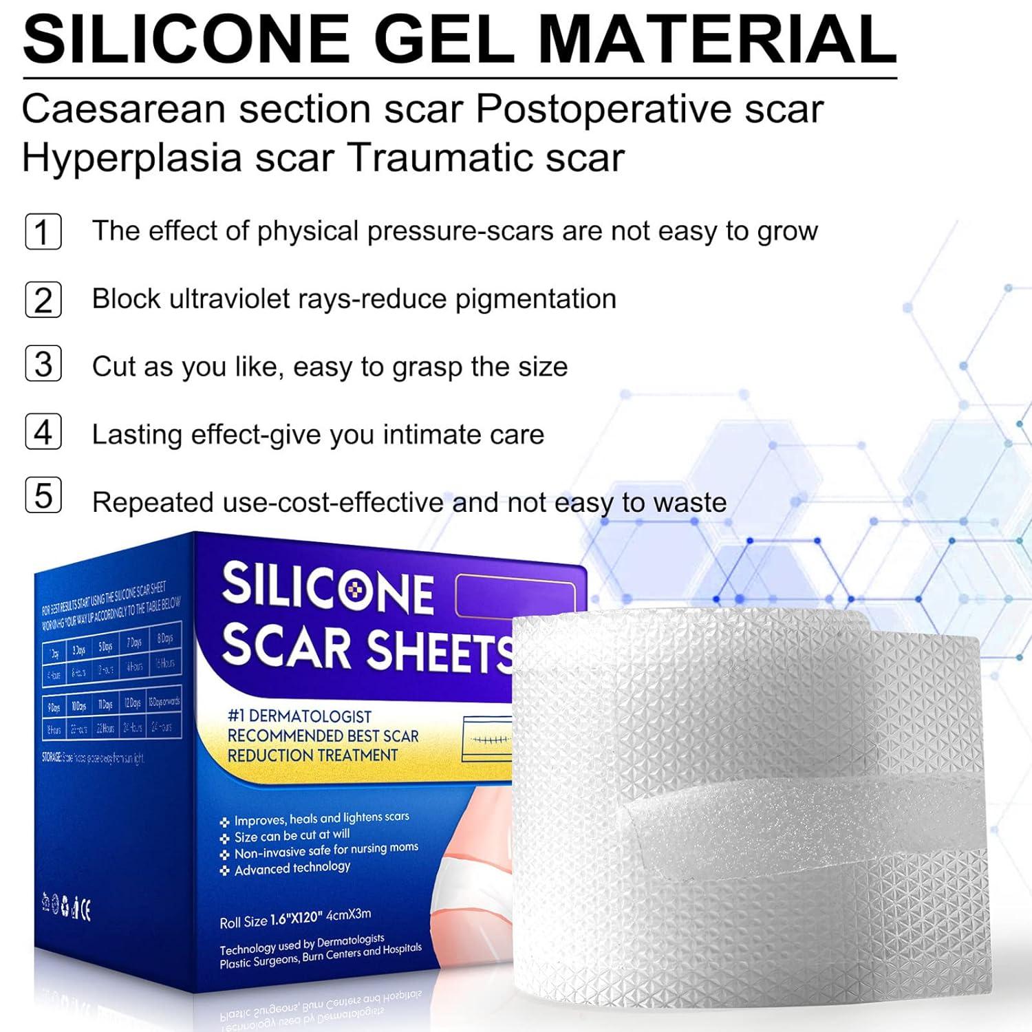 Silicone Scar Sheet 3m - Transparent Scar Tape for Comfortable ...