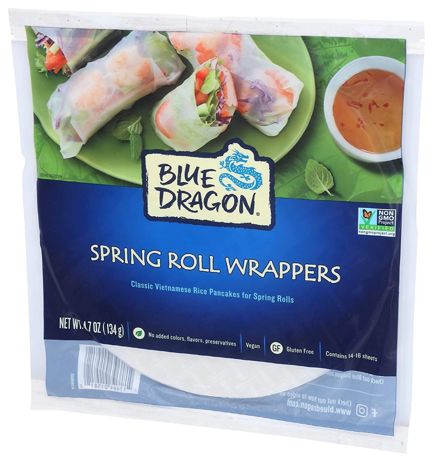 Blue Dragon Spring Roll Wrapper oz, 4.7 Ounce 4.7 Ounce (Pack of 1)