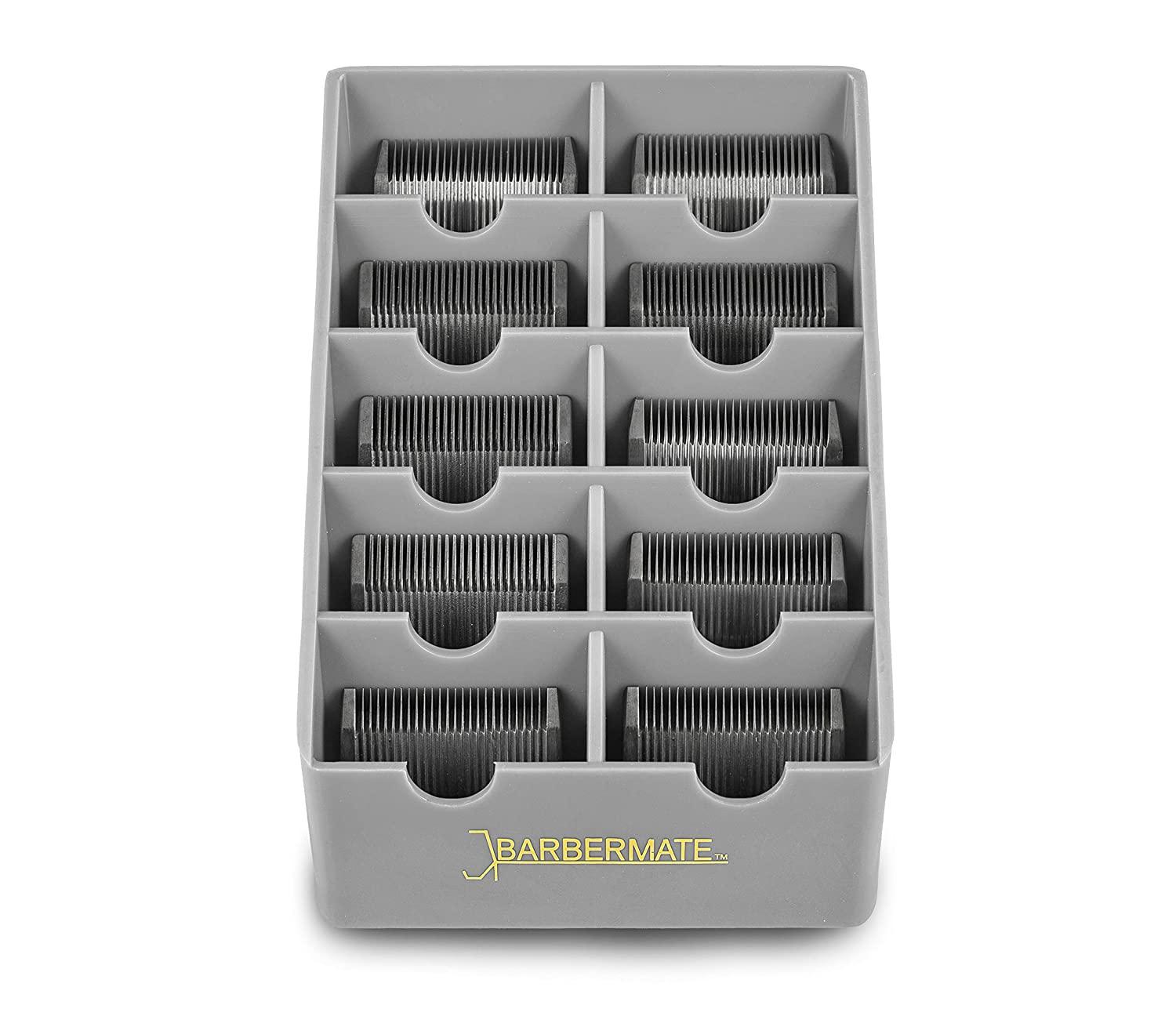 BarberMate 2 Pack Blade Rack Storage Tray - Holds 10 Clipper Blades ...