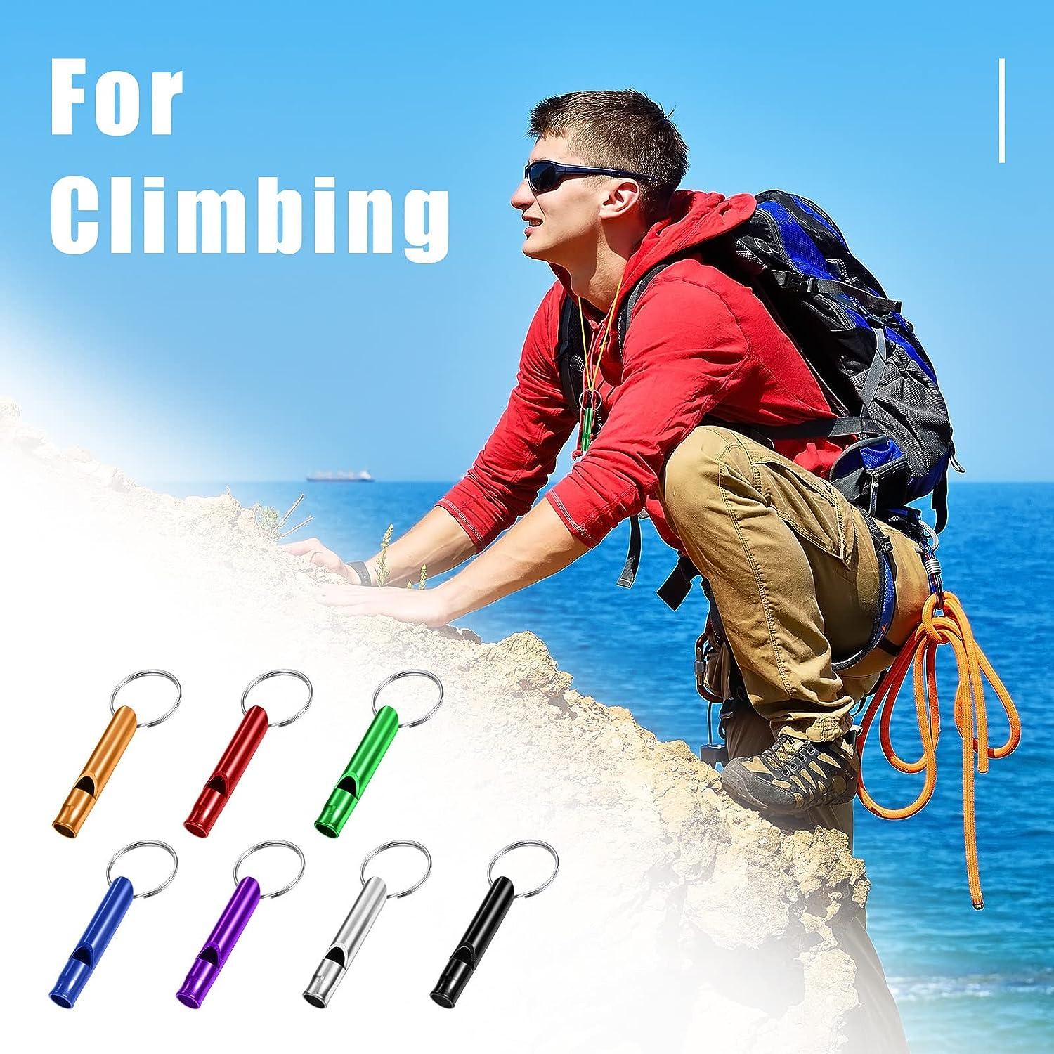 Set of 105 Aluminum Emergency Whistles with Keychain | Safety Survival ...