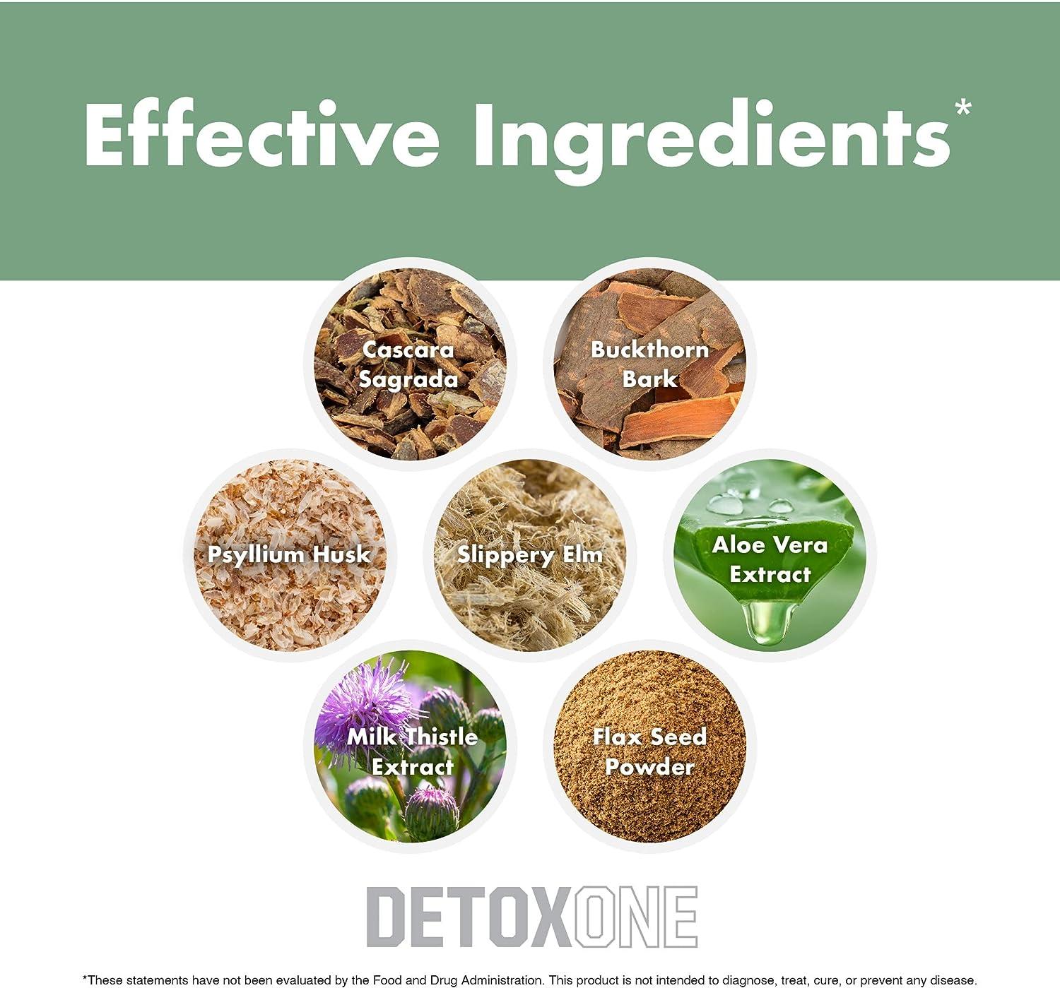 NutraOne DetoxOne 30-Day Extra Strength Cleanse for Healthy Digestion ...