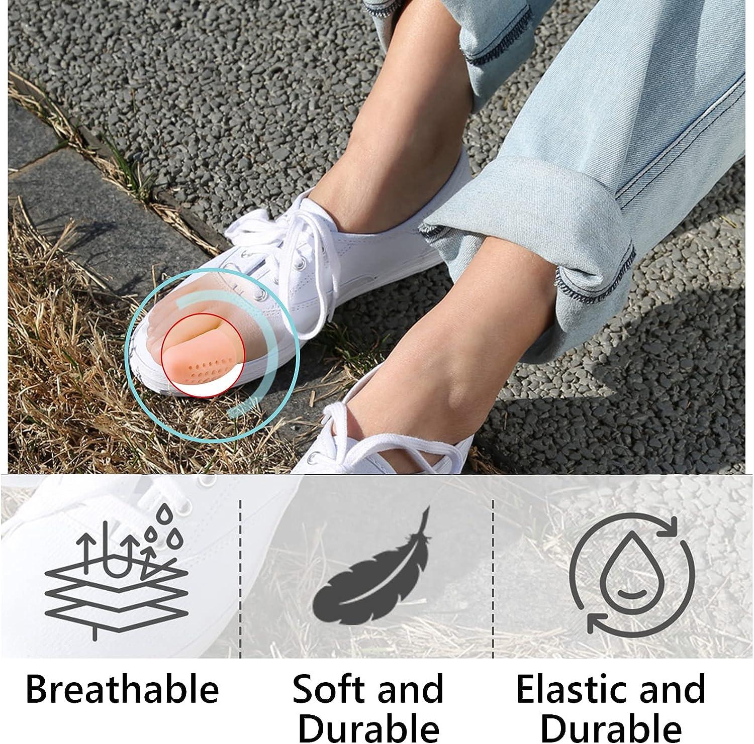 Gel Toe Caps - 8 Pairs Big Toe Protectors for Blister, Corn, Callus ...