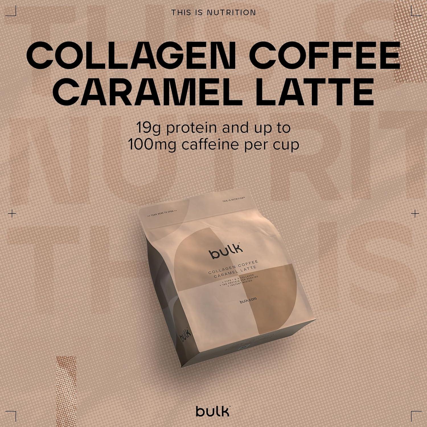 High Protein Caramel Latte 500g - Bulk Collagen Coffee for Enhanced ...