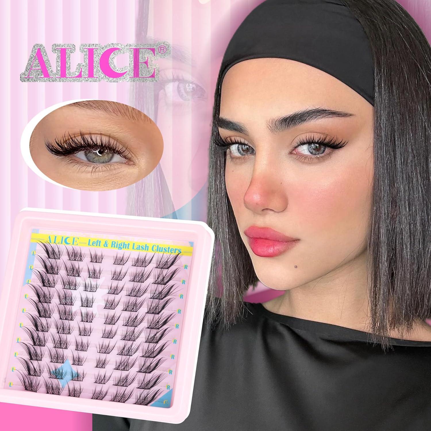 ALICE Natural Lash Clusters - DIY Eyelash Extensions | Wispy 3D Cat Eye ...