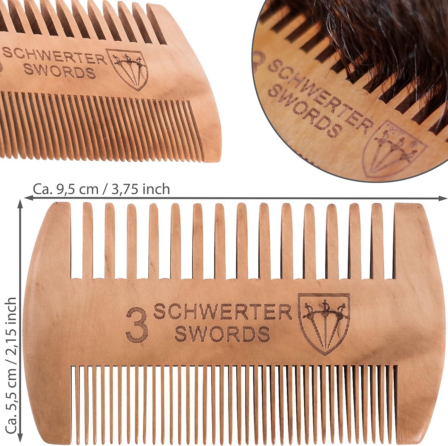 3 Swords Germany Beard Mustache Care Comb - Premium Grooming Tool (564 ...