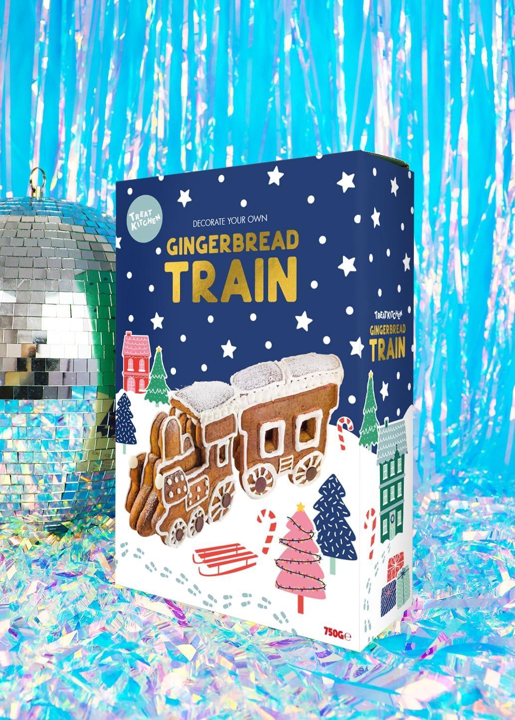 Treat Kitchen Build Your Own Gingerbread Biscuit Train Kit - Includes ...