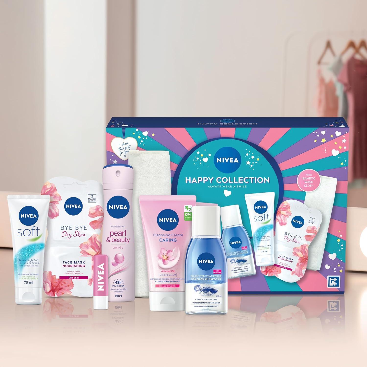 NIVEA Happy Collection Skincare Gift Set for Women - Anti-Perspirant ...