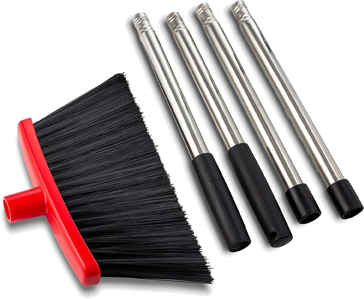 Extra Strong 80% Heavier Duty Angle Broom - Extendable Broomstick for ...