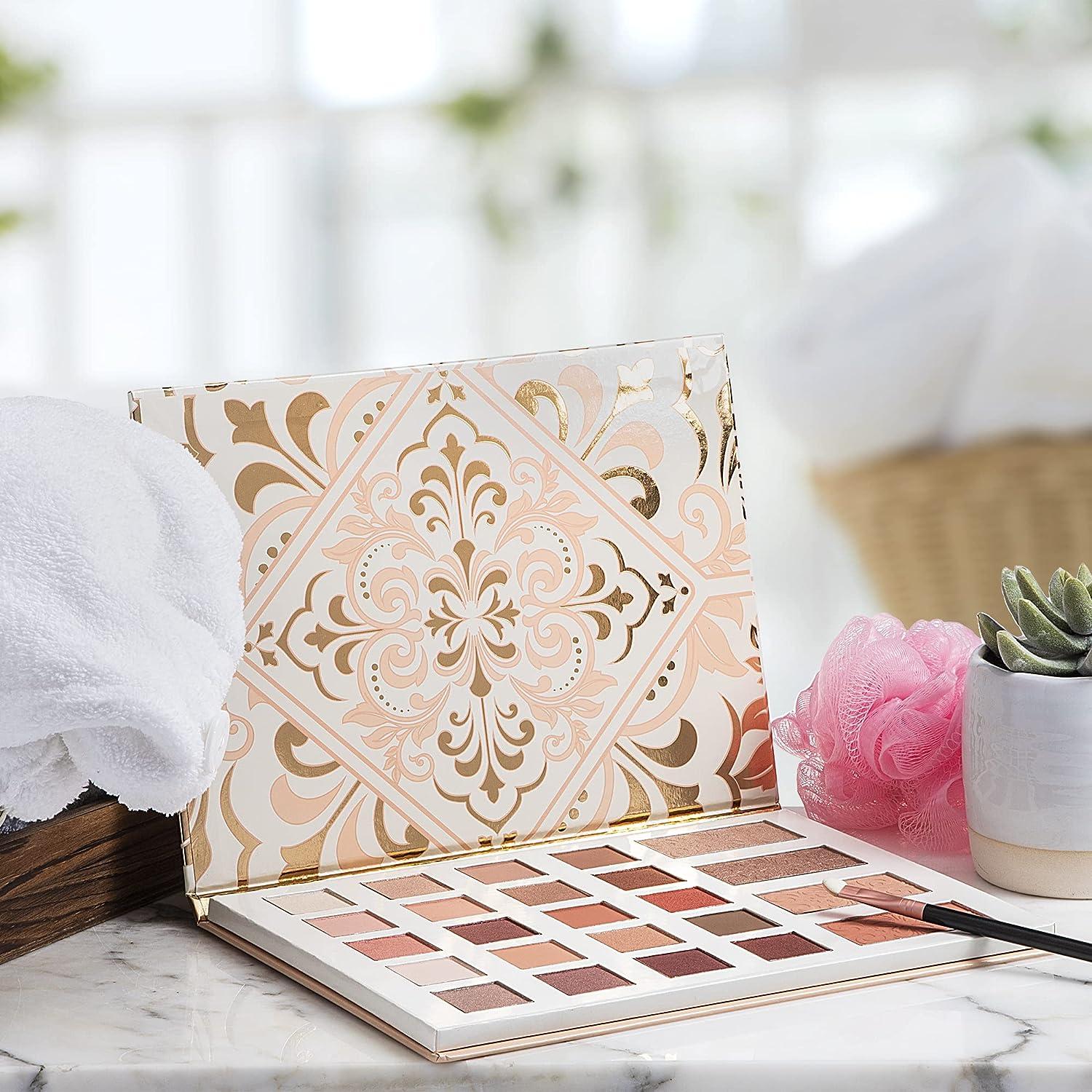 ELLEN TRACY Eyeshadow Palette - 24 Rosy Nude Shades: Matte, Shimmer ...