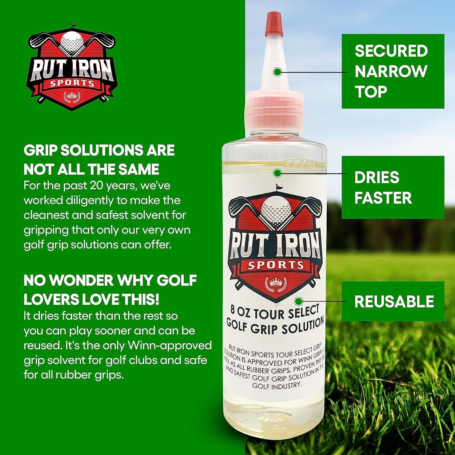 Rut Iron Sports Golf Grip Kit - Club Regripping Kit with Tape, Solvent ...