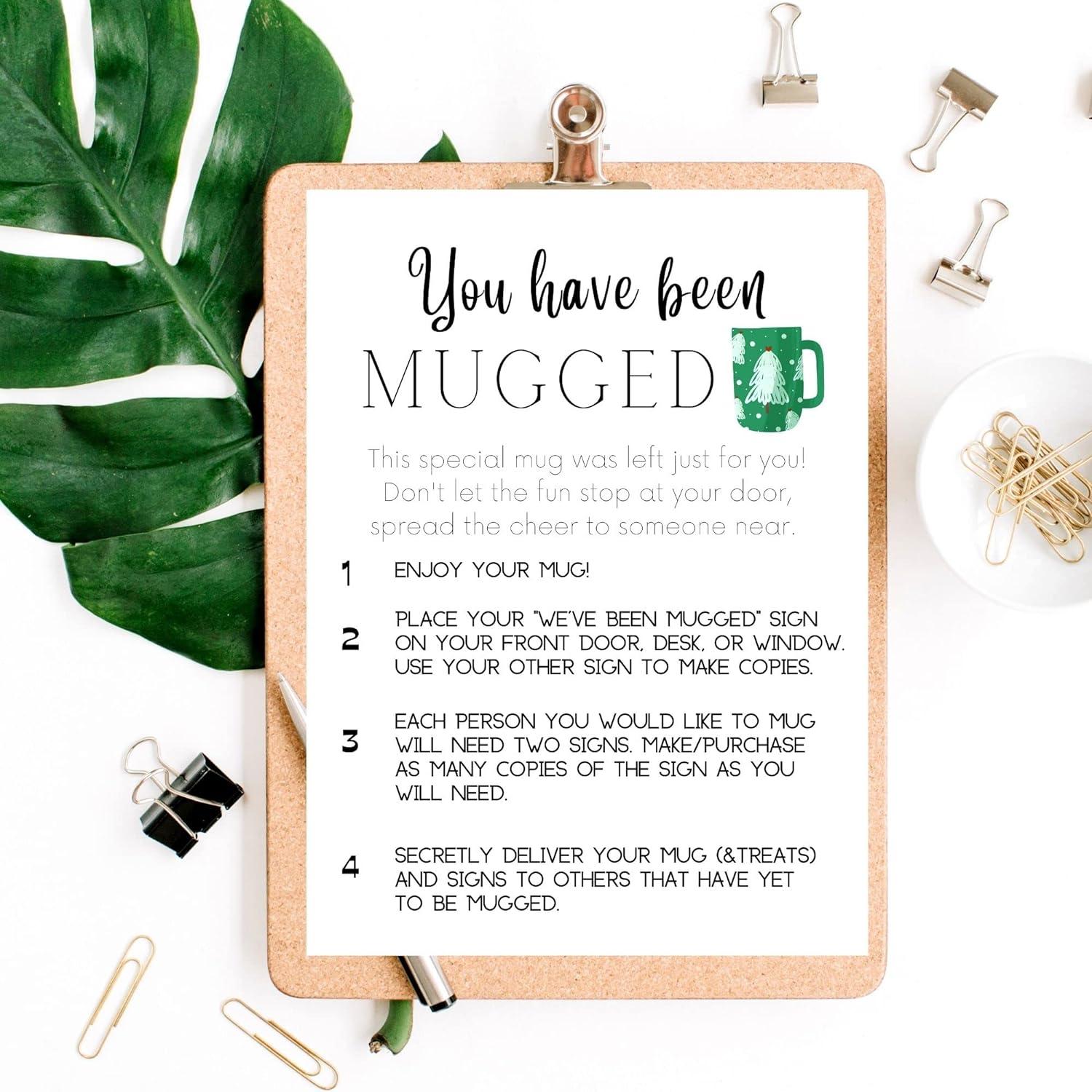 You've Been Mugged | Christmas Game | Hot Cocoa Elf Design | 25 Pack 8 ...