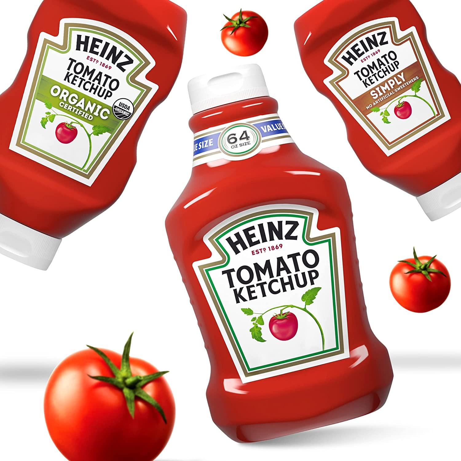 Heinz Tomato Ketchup Value Size - 64 oz Bottle, 4 Pound Pack | Buy Now ...
