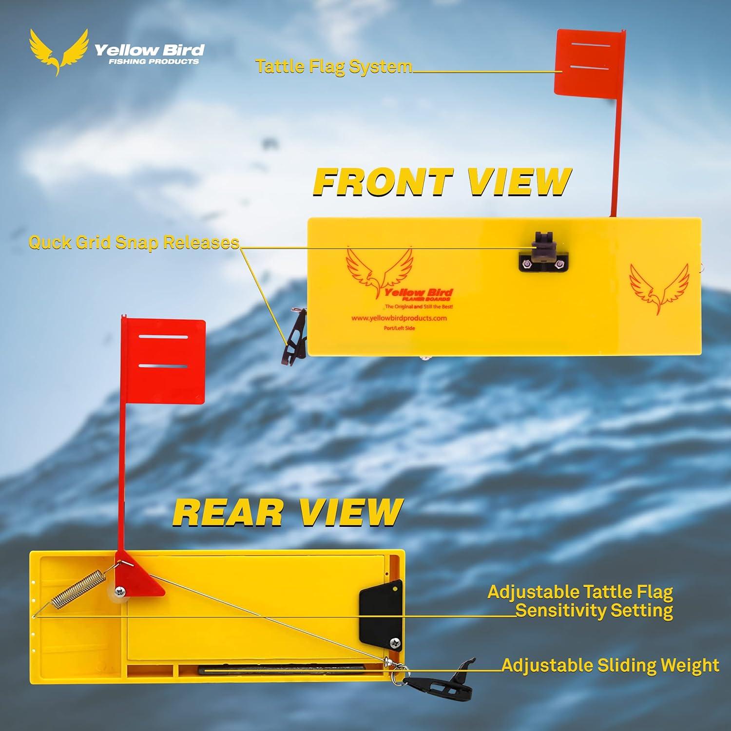Yellow Bird Fishing Products 2 Pack Planer Boards Kits - 4 Sizes ...