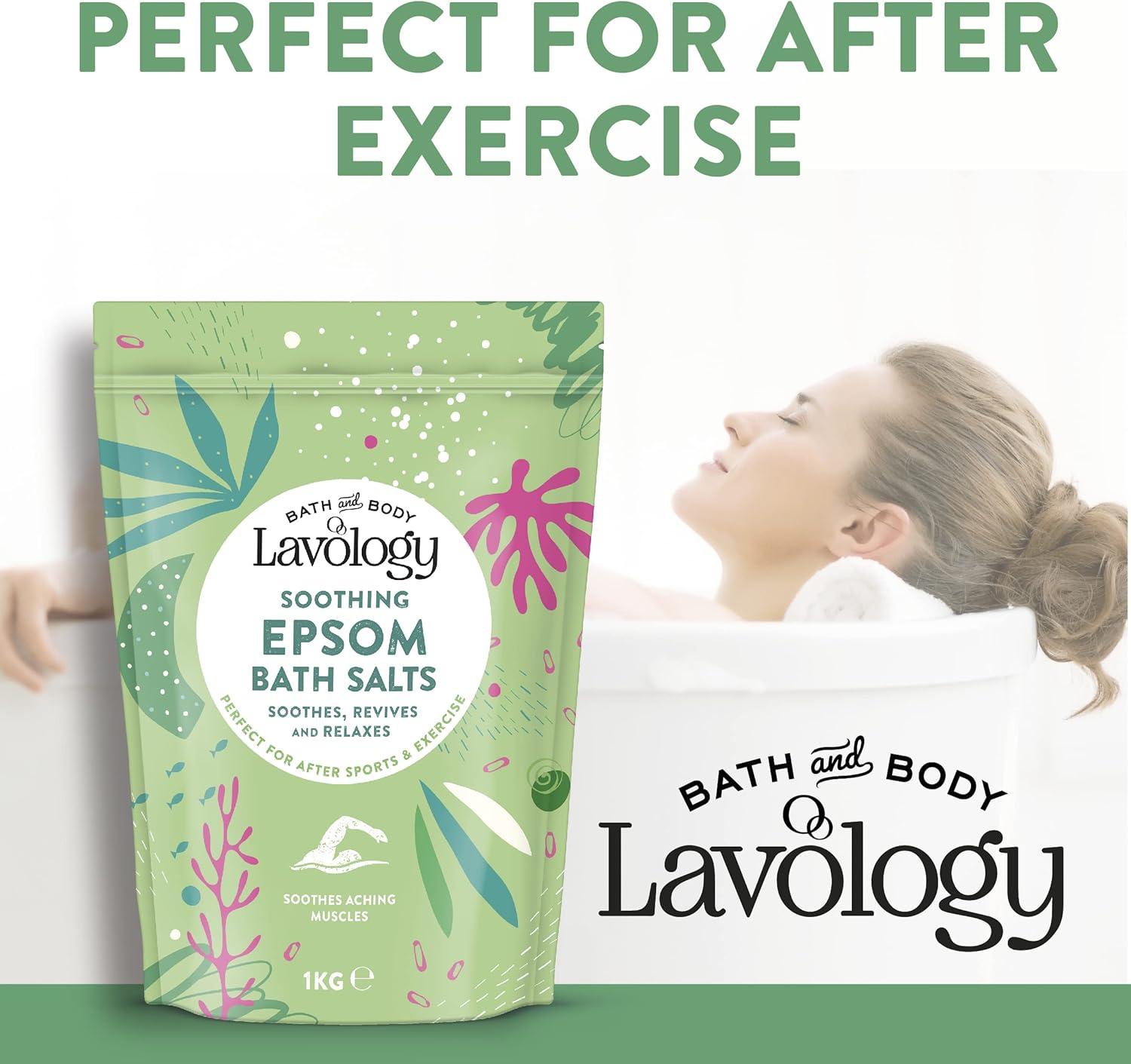 Lavology Epsom Bath Salts - 5kg Pack - All Natural & Soothing - 5.00 kg | Buy Now with Express ...