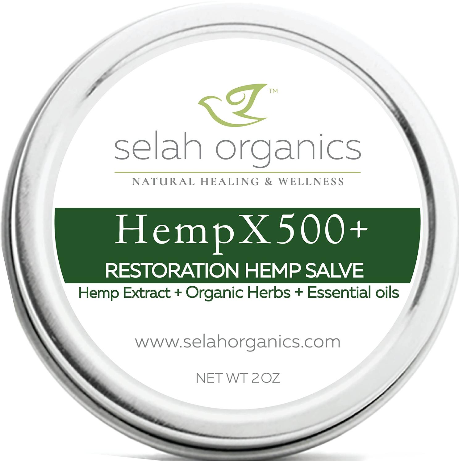 Selah Organics 500mg Organic Hemp Salve | Fast-Acting Plant-Based Balm ...