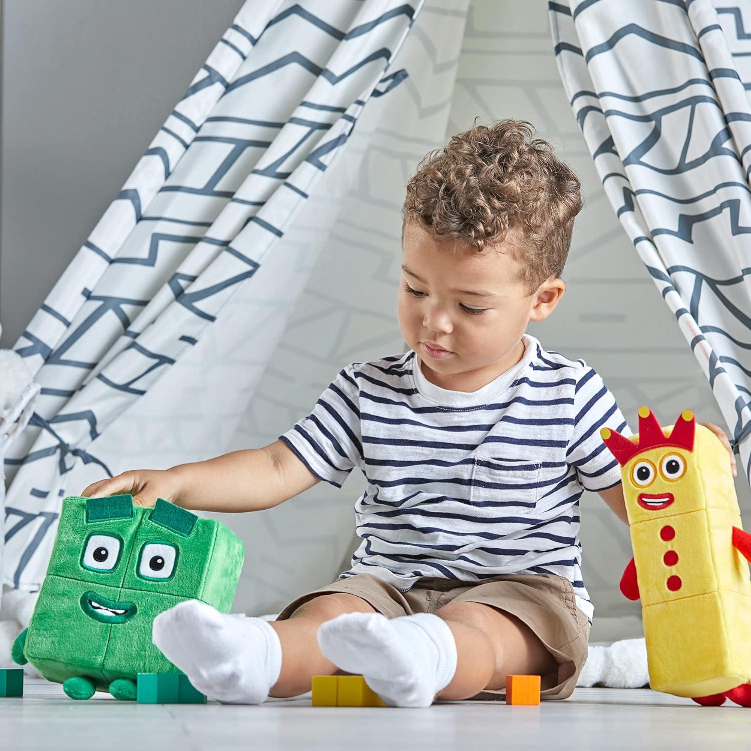 Numberblocks Three and Four Playful Pals Plush Toys for Toddlers 18 ...