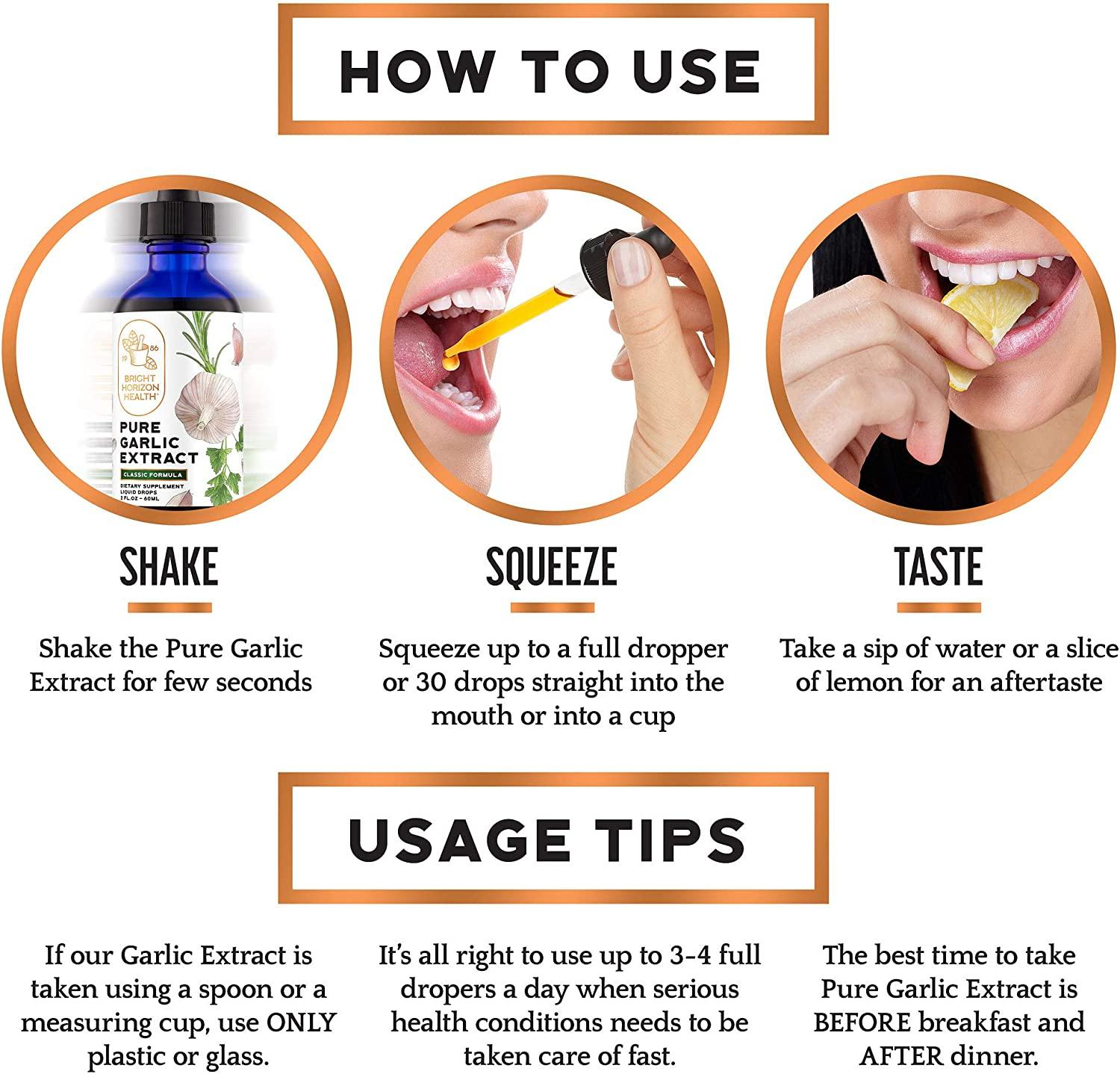 Pure Garlic Extract with Allicin - Immune Support Supplement - Vegan ...