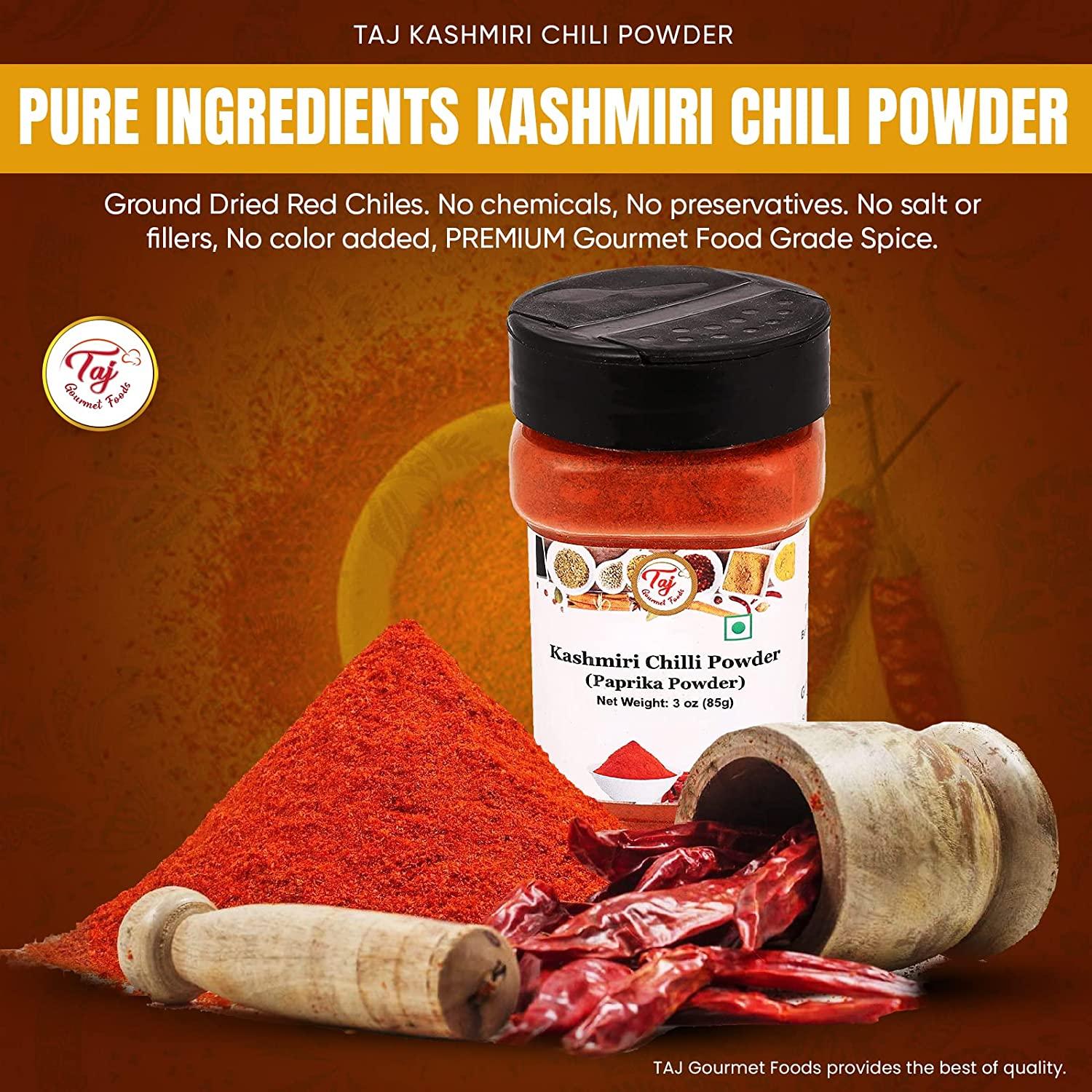 Taj Kashmiri Chilli Powder - Mild Hot - 3oz (85g) | Buy Now with ...
