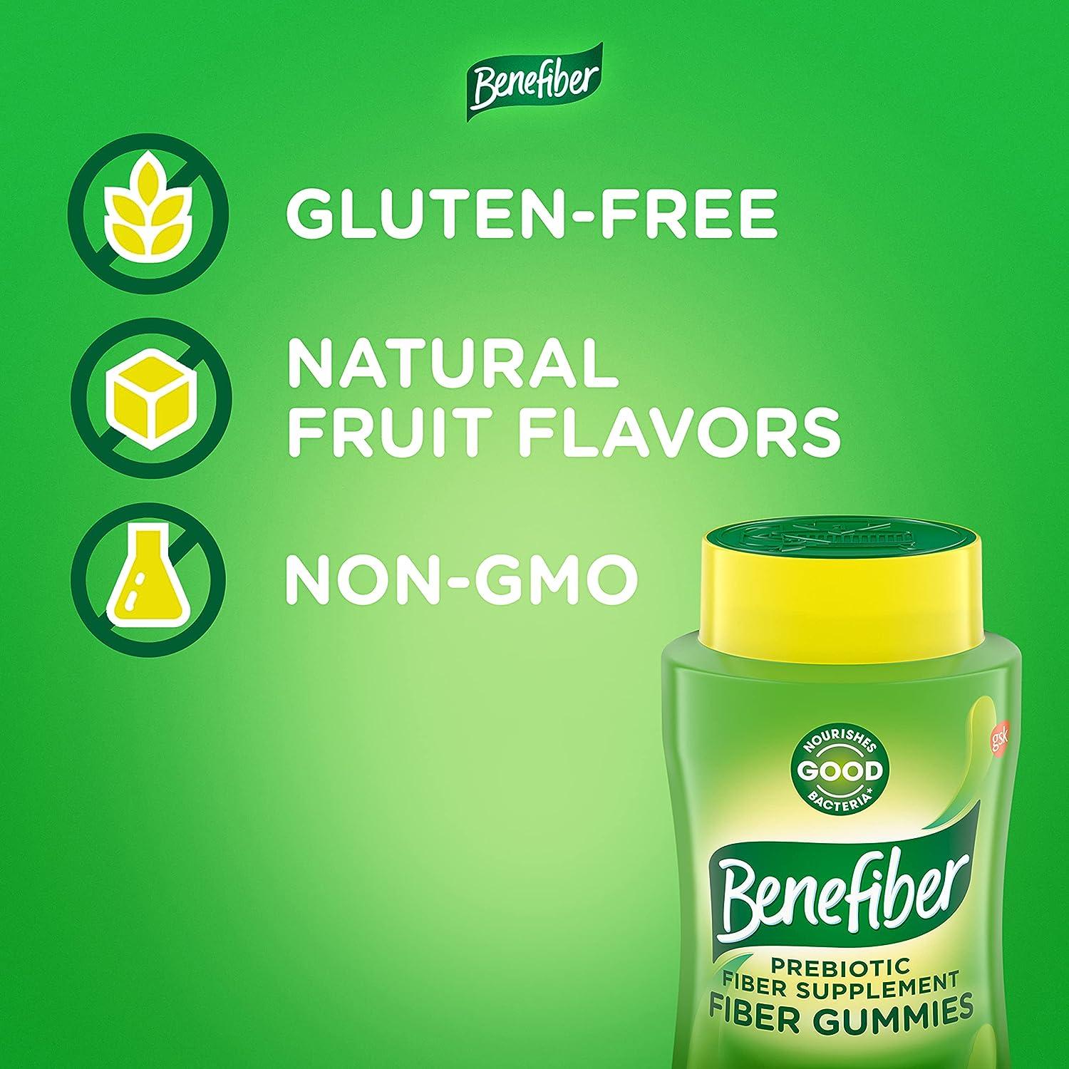 Benefiber Prebiotic Fiber Gummies - 81 Count Assorted Fruit Flavor ...