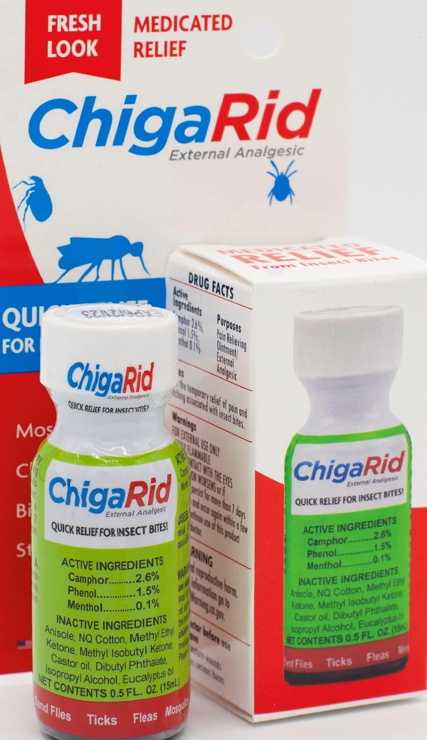 Chigarid External Analgesic - 0.5 oz (Pack of 2) - Fast-Acting Pain ...
