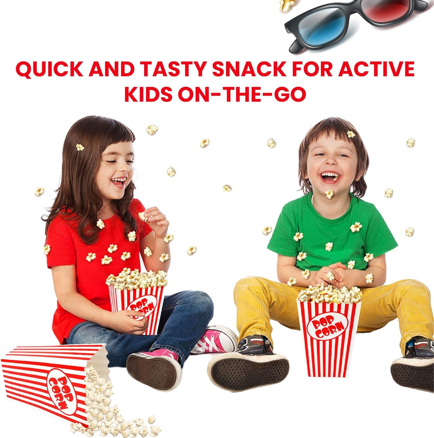 50 Pcs Popcorn Boxes for Party 5.5 Inches Tall Red & White Striped ...